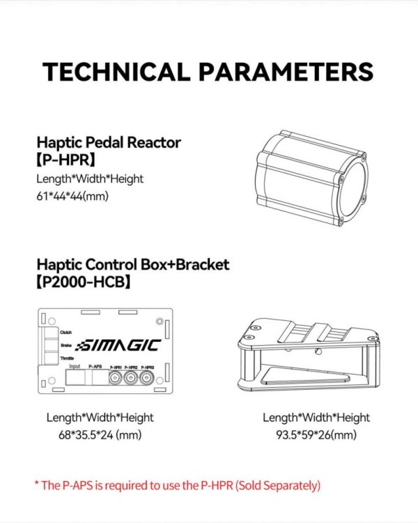 SIMAGIC P2000 Haptic Control Box + One Bracket – Simclub